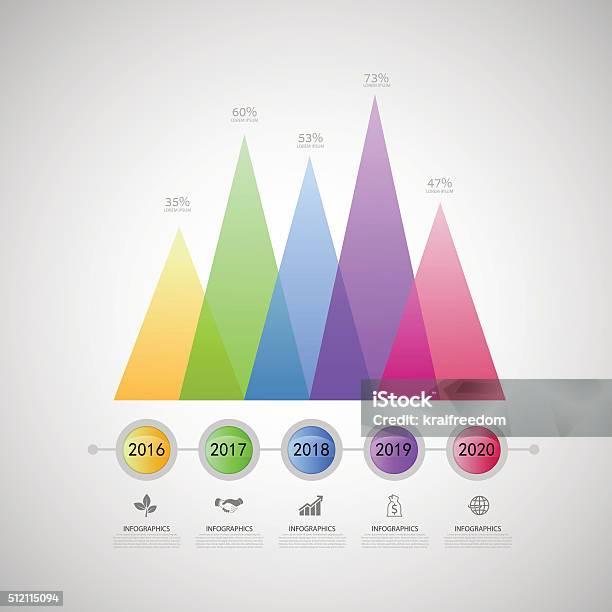 Vector Elements Of Infographic Line Graph Template Stock Illustration ... Vector Elements Of Infographic Line Graph Template Stock Illustration ...