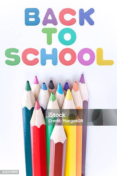 Back To School 메시지 및 채색기법 연필 0명에 대한 스톡 사진 및 기타 이미지 0명 교육 노랑 Istock