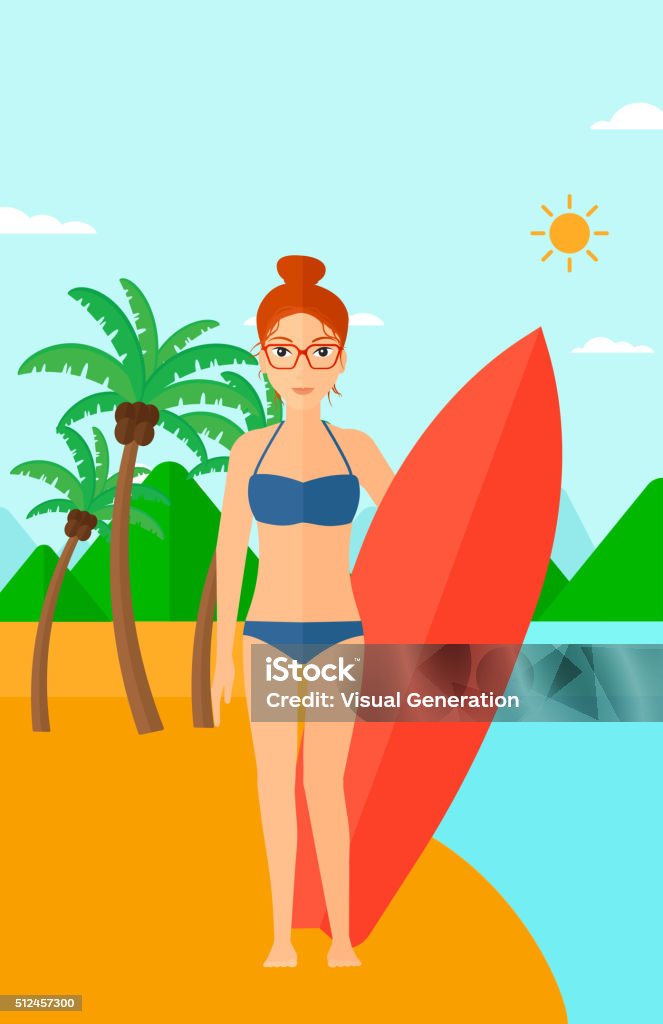 Surfer Holding Surfboard Stock Illustration Download Image Now