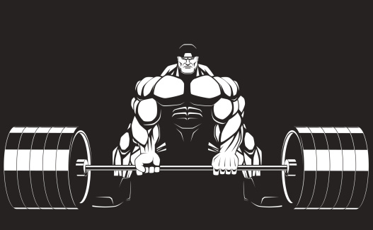 Bodybuilder 바벨 공사장 인부에 대한 스톡 벡터 아트 및 기타 이미지 공사장 인부 귀여운 근육질 남자 Istock