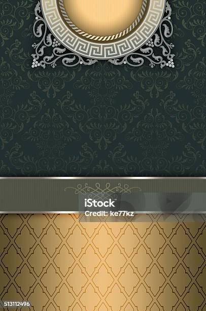Vintage Background With Decorative Border And Ornament向量圖形及更多創作性圖片 Istock