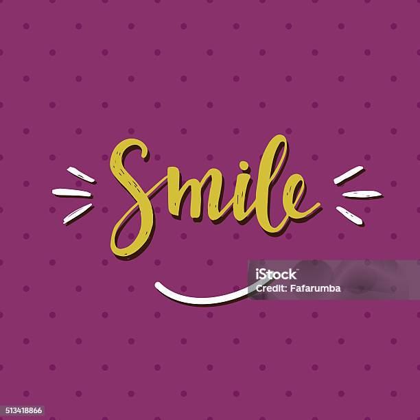 Smile Vector Hand Drawn Illustration Stock Illustration Download