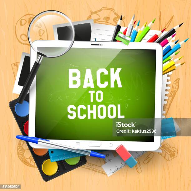 Back To School 배경 0명에 대한 스톡 벡터 아트 및 기타 이미지 0명 각도기 개인 장식품 Istock