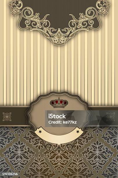 Vintage Background With Decorative Patterns And Border向量圖形及更多創作性圖片 Istock