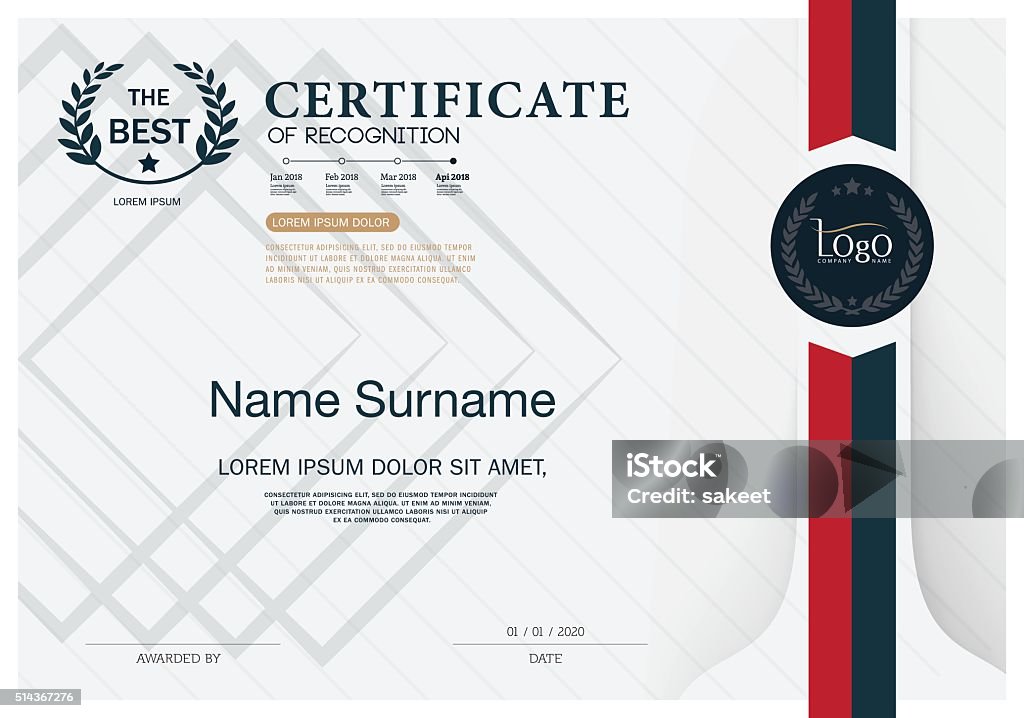 Certificate Design Template向量圖形及更多凸版效果圖片 凸版效果 商務 商業金融與工業 Istock
