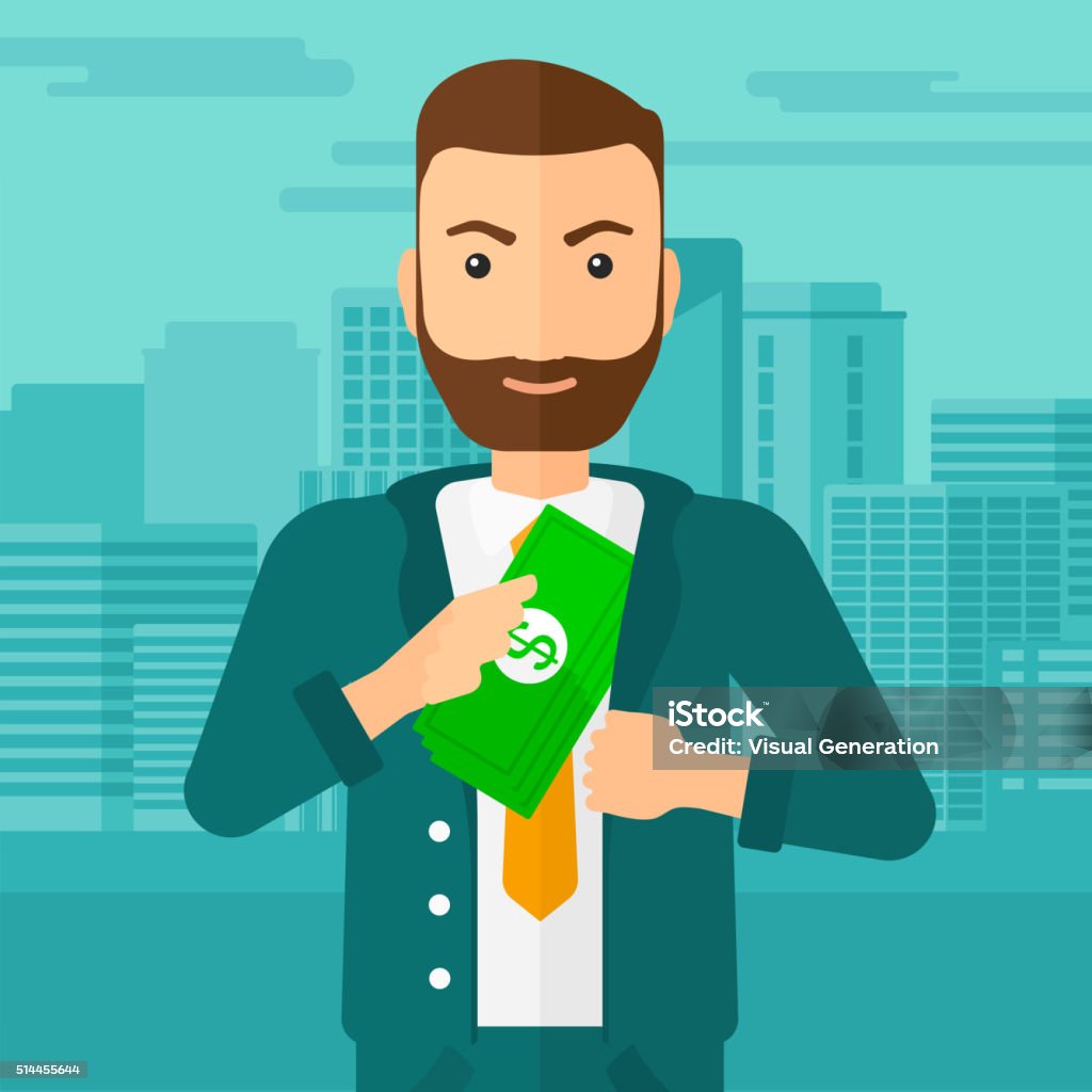 Man Putting Money In Pocket Stock Illustration Download Image Now