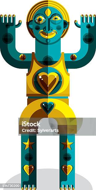 Pagan Symbol Vector Illustration Spiritual Cult Theme Modernistic Stock Illustration Download