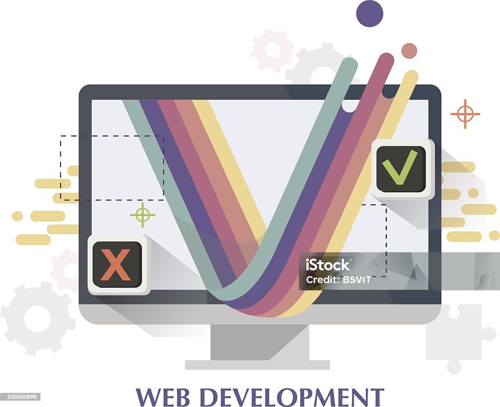 Web Development Concept Vector Illustrationflat Illustration Stock ... Web Development Concept Vector Illustrationflat Illustration Stock ...