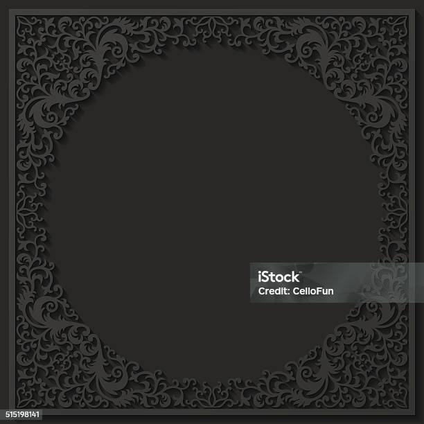Paper Floral Frame向量圖形及更多式樣圖片 式樣 影 復古風格 Istock