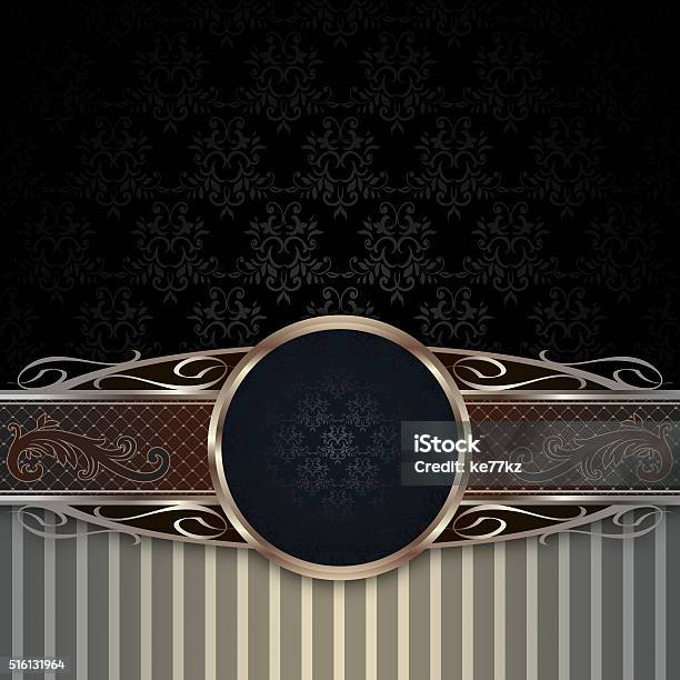 Decorative Background With Vintage Border And Patterns向量圖形及更多創作性圖片 Istock