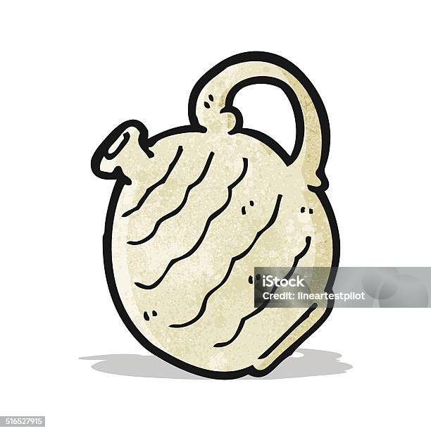 Cartoon Old Clay Pot Stock Illustration Download Image Now Cheerful