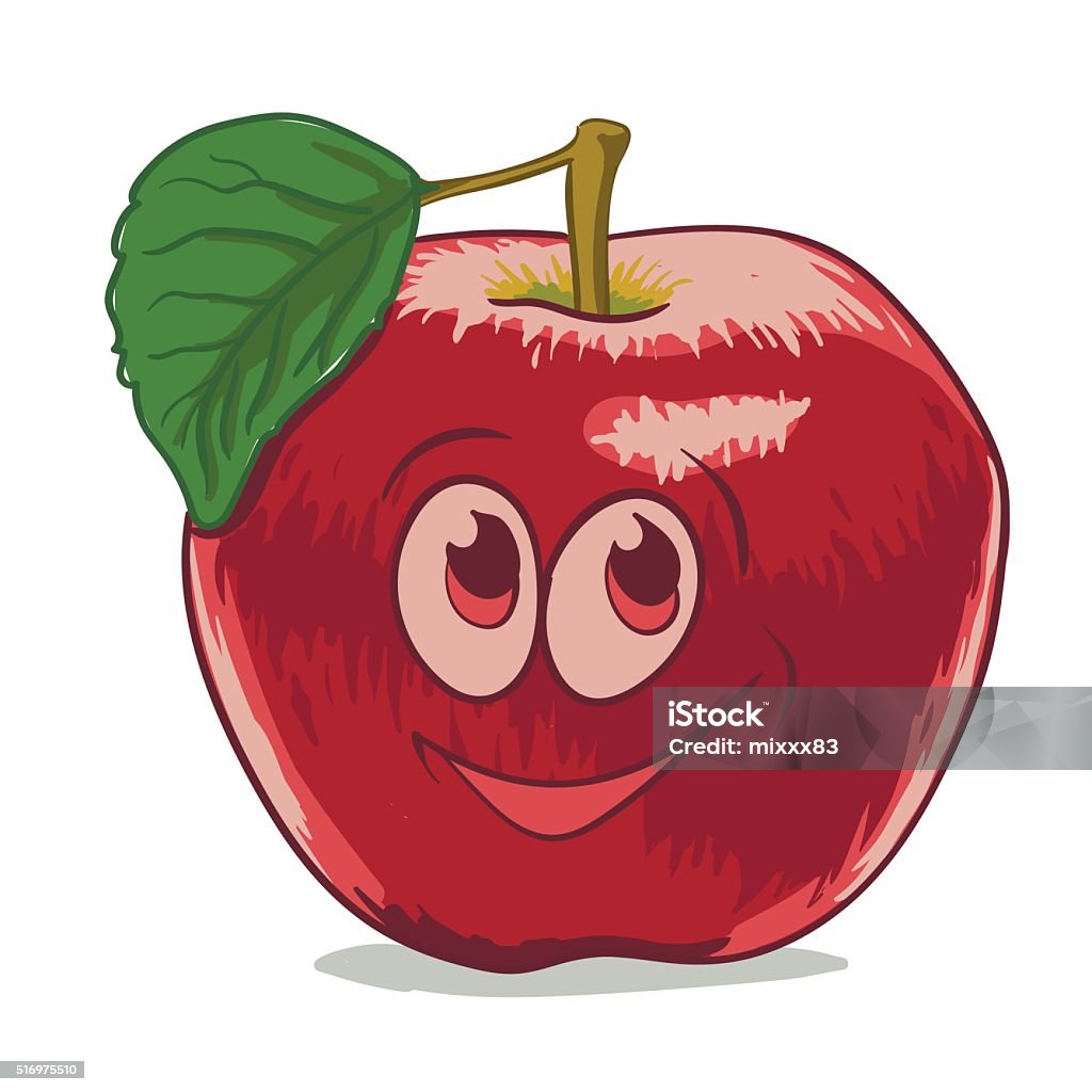 Kartun Apel Merah Ilustrasi Stok Unduh Gambar Sekarang Adiboga