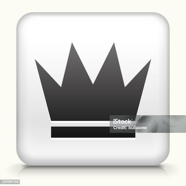 Square Button With Crown向量圖形及更多公主圖片 公主 國王 圖示 Istock