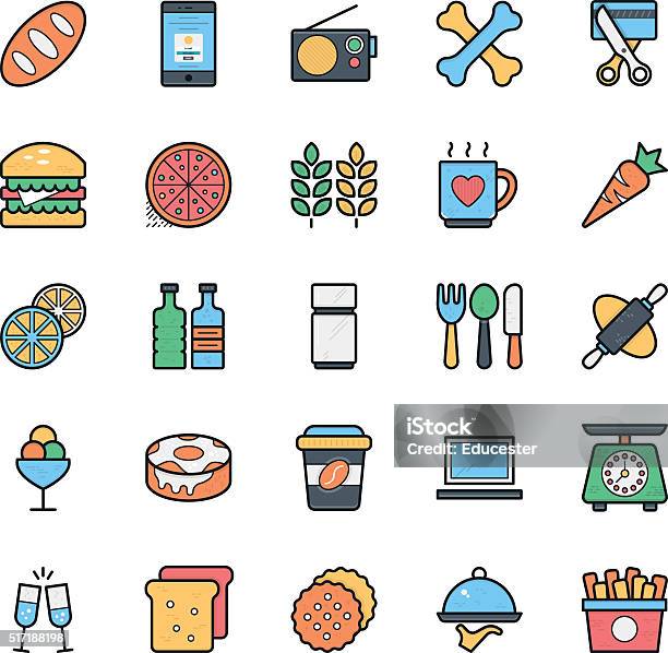 Networking Web User Interface And Internet Vector Icons 4向量圖形及更多一片圖片