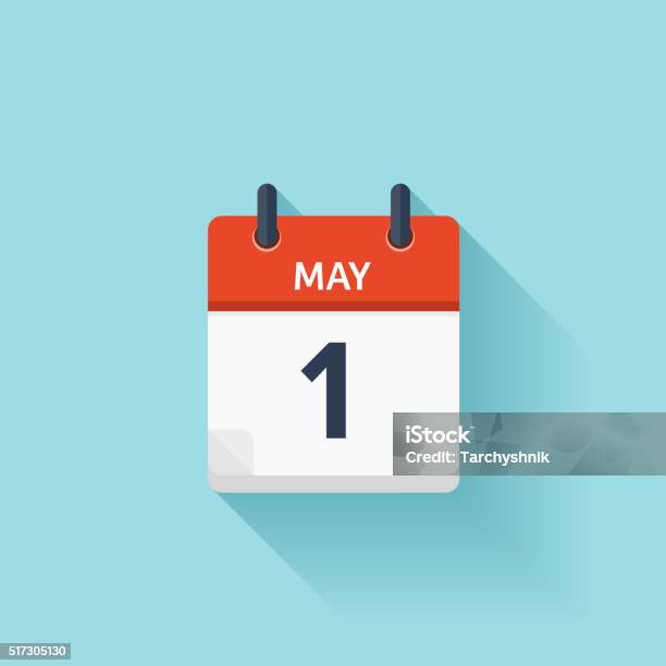 May 1 Vector Flat Daily Calendar Icon Date And Time Stock Illustration ... May 1 Vector Flat Daily Calendar Icon Date And Time Stock Illustration ...