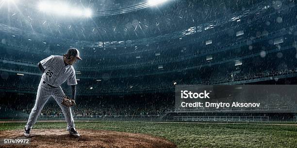 Baseball Playerpitcher In Action 결심에 대한 스톡 사진 및 기타 이미지 결심 경기장 남자