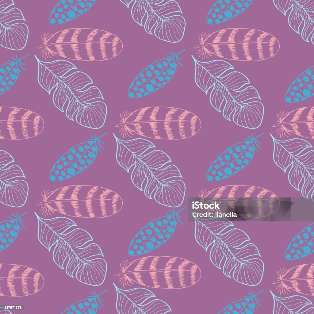 Doodle Hand Drawn Seamless Pattern Stock Illustration Download Image