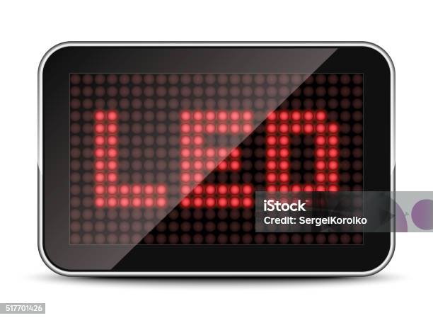 Led 화면 템플릿 제어판에 대한 스톡 벡터 아트 및 기타 이미지 제어판 Led 조명 디지털 생성 이미지 Istock