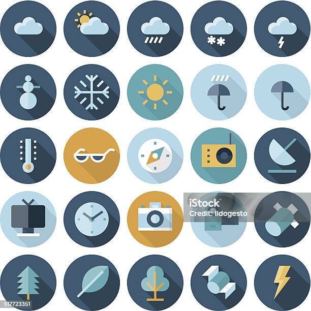 Flat Design Icons For User Interface向量圖形及更多傘圖片 傘 剪貼畫 圖形使用者界面 Istock