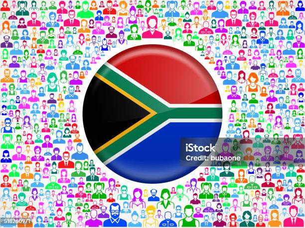 Bendera Afrika Selatan Pada Pola Ikon Antarmuka Vektor Orang Ilustrasi ... Bendera Afrika Selatan Pada Pola Ikon Antarmuka Vektor Orang Ilustrasi ...