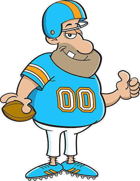 Football Lineman Cartoon Clip Art