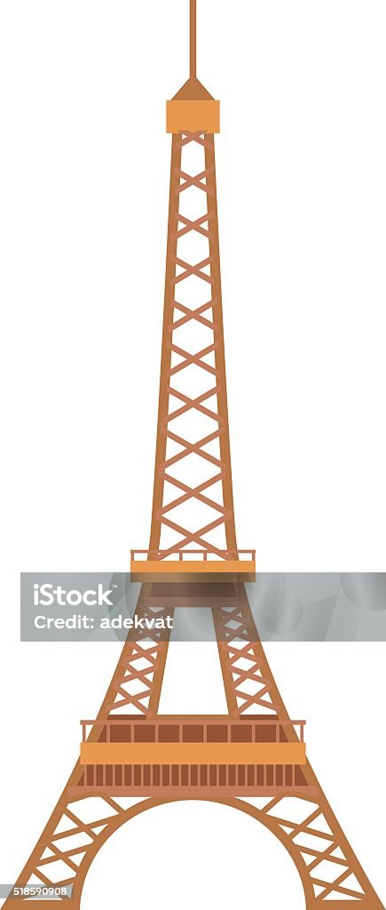 Eiffel Tower 프랑스 파리 명소 건축양상 벡터 삽화 강철에 대한 스톡 벡터 아트 및 기타 이미지 강철 건설 산업