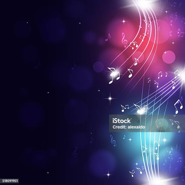 Muisc Notes Multicolor Background向量圖形及更多光圖片 光 古典戲劇 彩色 Istock