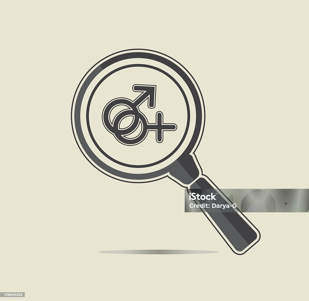 Ilustración De Géneros Icono De La Investigación Y Más Vectores Libres