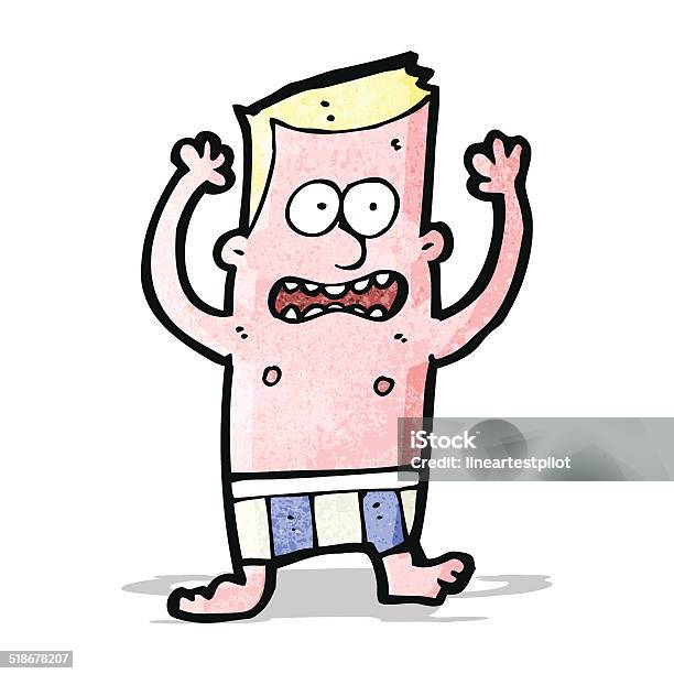Cartoon Sunburnt Man Stock Illustration Download Image Now Adult