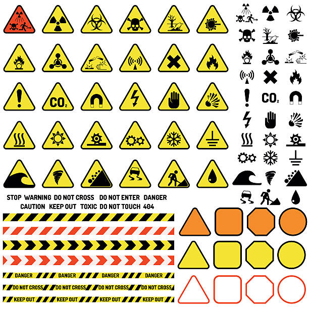 Free Stock Photo of Warning Sign Means Hazard Alert And Safety ...