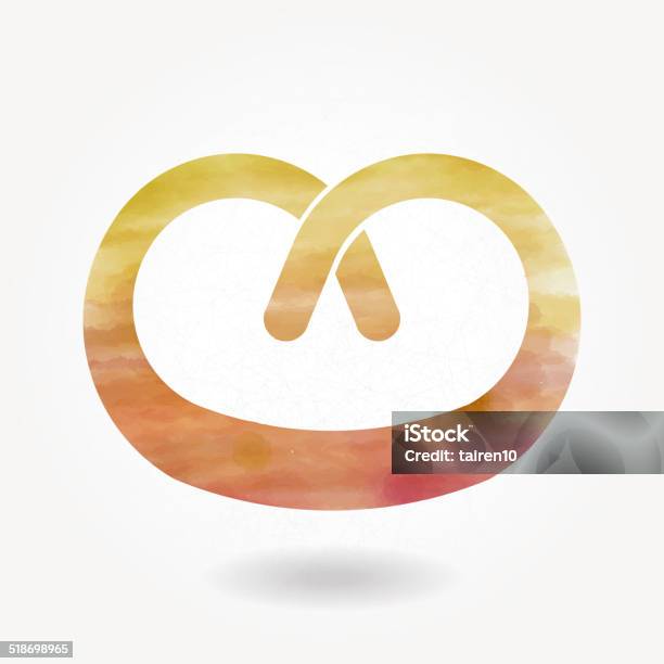 Stylized Silhouette Of Pretzel向量圖形及更多具有特定質地圖片 具有特定質地 咖啡色 插圖 Istock