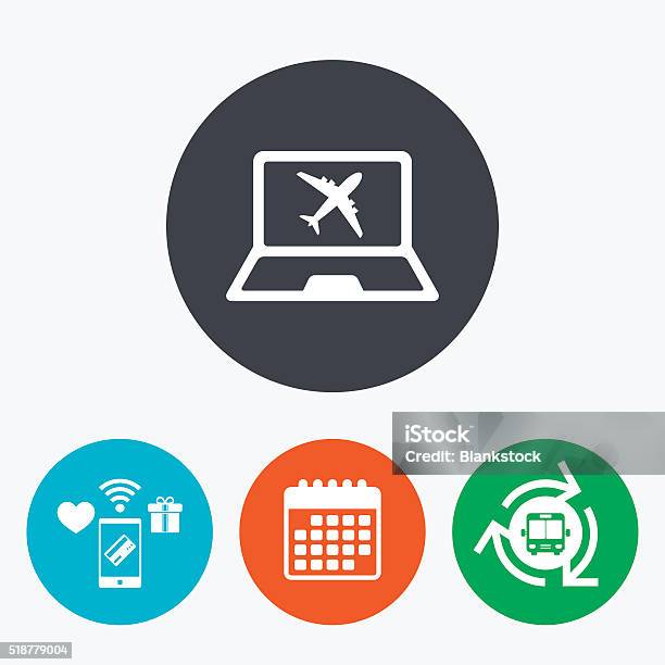 Panneau Denregistrement En Ligne Symbole Davion Voyage Vecteurs Libres