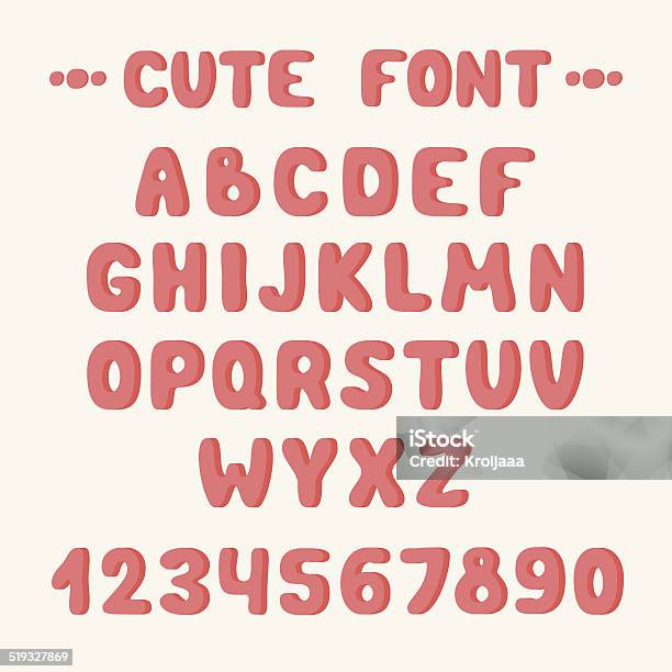 Font Yang Digambar Dengan Tangan Selesaikan Set Alfabet Abc Huruf Dan