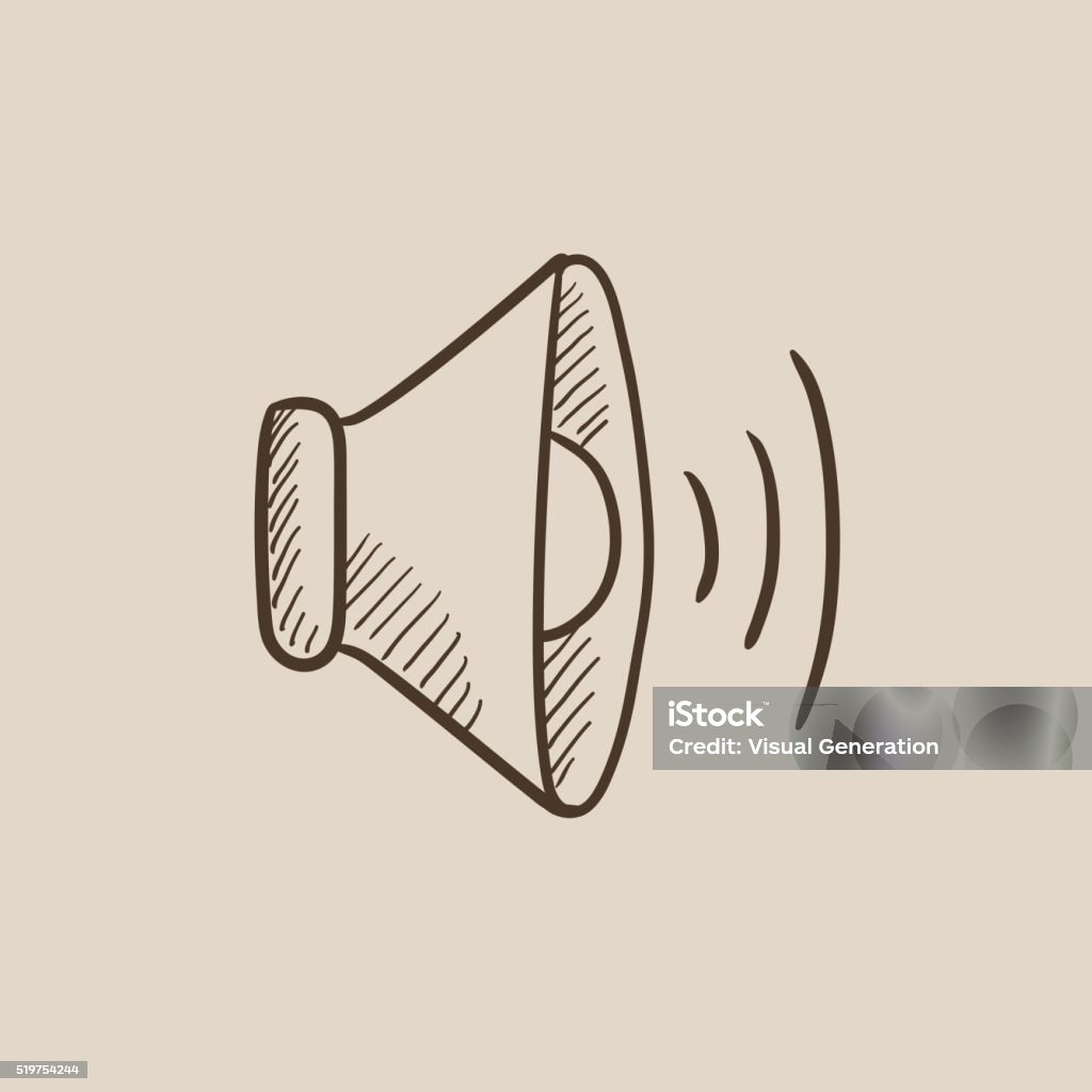 Speaker Volume Sketch Icon Stock Illustration - Download Image Now ... Speaker Volume Sketch Icon Stock Illustration - Download Image Now ...