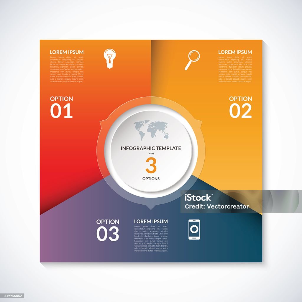 Vector Infographic Square Template With 3 Options Stock Illustration ... Vector Infographic Square Template With 3 Options Stock Illustration ...