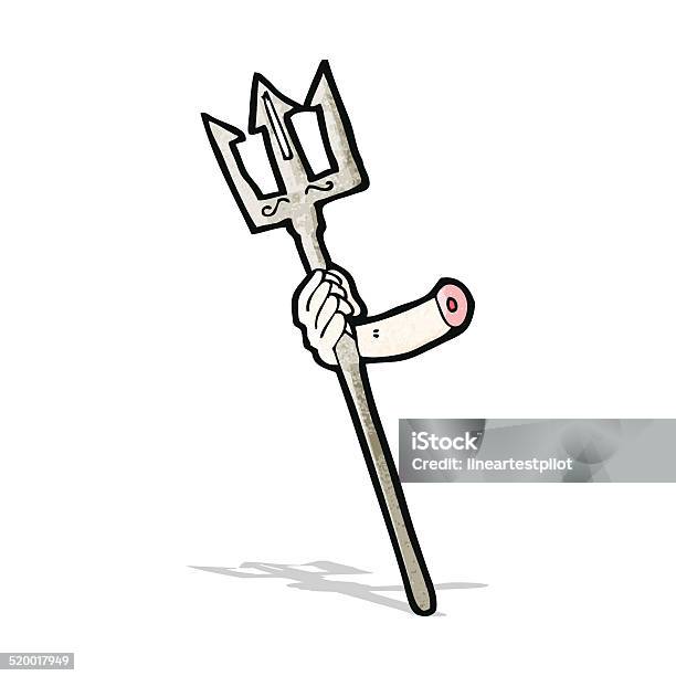 Cartoon Arm Holding Trident向量圖形及更多乾草叉圖片 乾草叉 剪貼畫 可愛 Istock