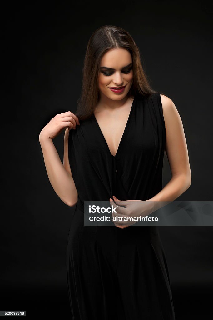 Natural Beauty Portrait Attractive Beautiful Young Women Long Brown