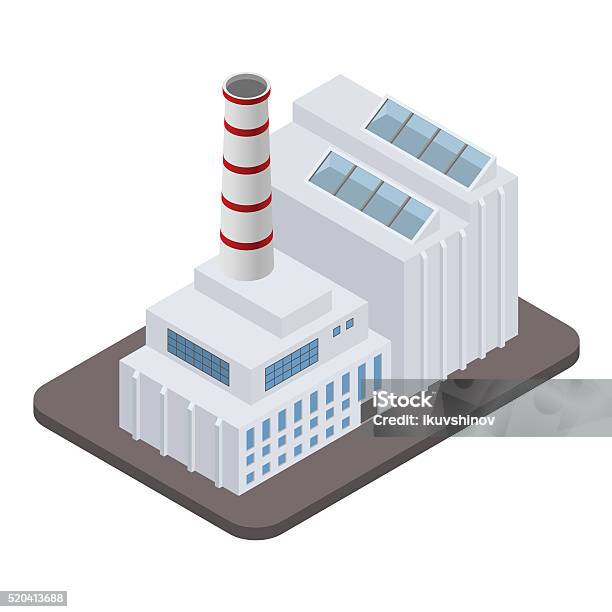 Isometric Industrial Factory Buildings Icon Stock Illustration ... Isometric Industrial Factory Buildings Icon Stock Illustration ...