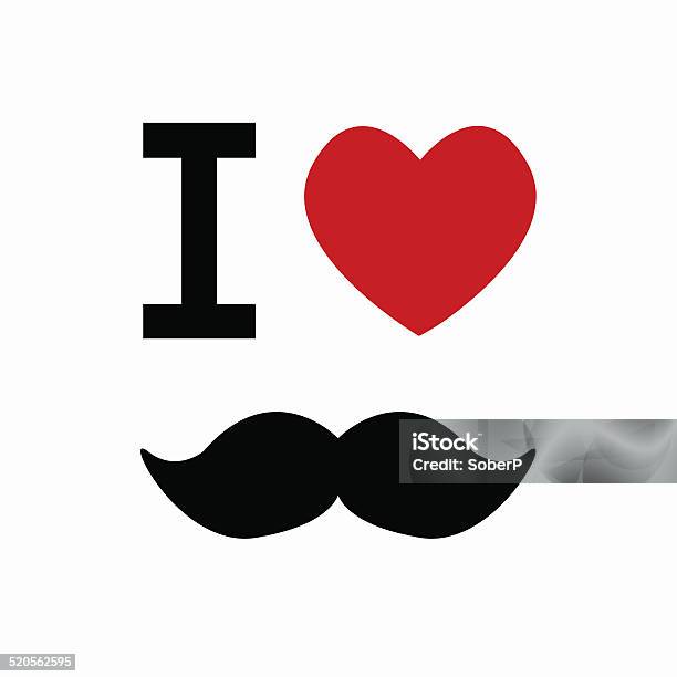 Vector Mustache Simbol On White Background向量圖形及更多上唇鬍鬚圖片 上唇鬍鬚 人工造的 人