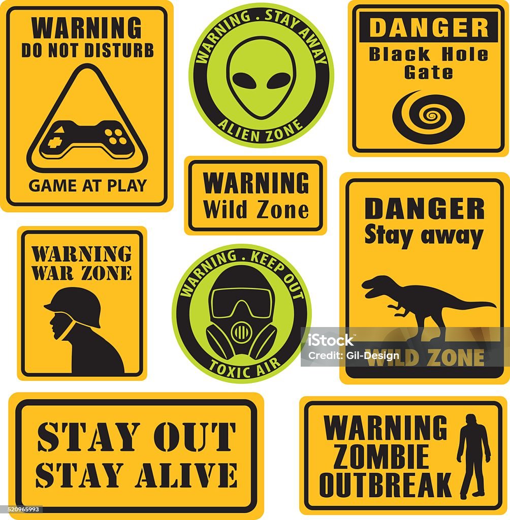 Set Of Unusual Warning Signs Stock Illustration - Download Image Now ... Set Of Unusual Warning Signs Stock Illustration - Download Image Now ...
