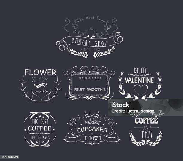 Vintage Frames Scroll Elements And Floral Ornaments向量圖形及更多一朵花圖片 Istock