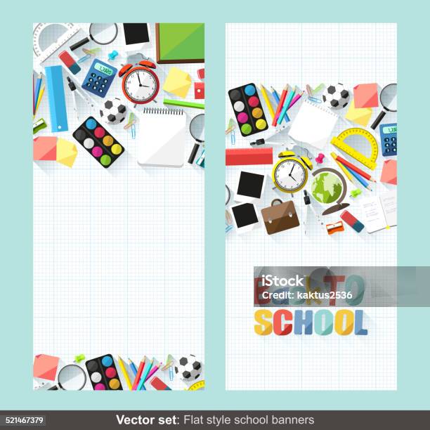 Back To School 배너 각도기에 대한 스톡 벡터 아트 및 기타 이미지 각도기 개인 장식품 교습 Istock