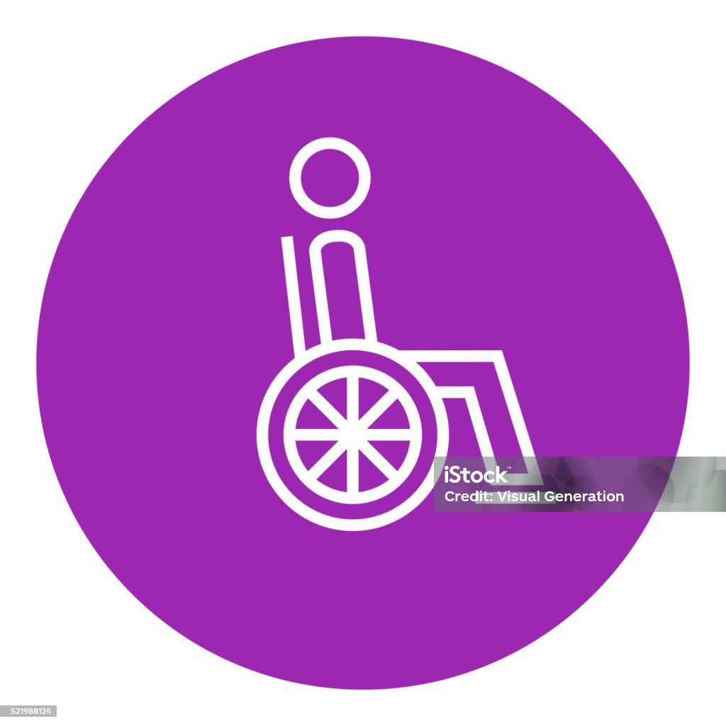 Ilustración De Persona Discapacitada Icono De Y Más Vectores Libres De
