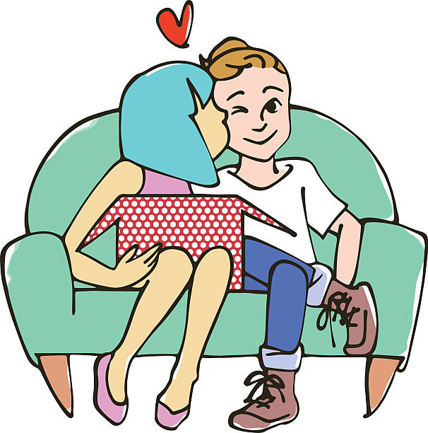 Making Out On Couch Illustrations Royalty Free Vector Graphics And Clip Art Istock