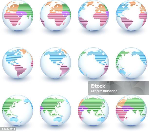 Globe Royalty Free Vector Interface Icon Set World Map Stock