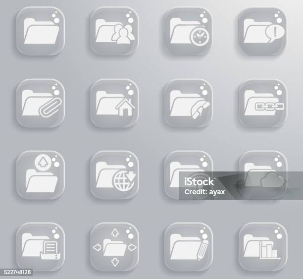 Folder Icon Set向量圖形及更多下載圖片 下載 作品展示包 器材 Istock