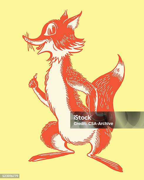 Fox 여우에 대한 스톡 벡터 아트 및 기타 이미지 여우 복고풍 고풍스런 Istock