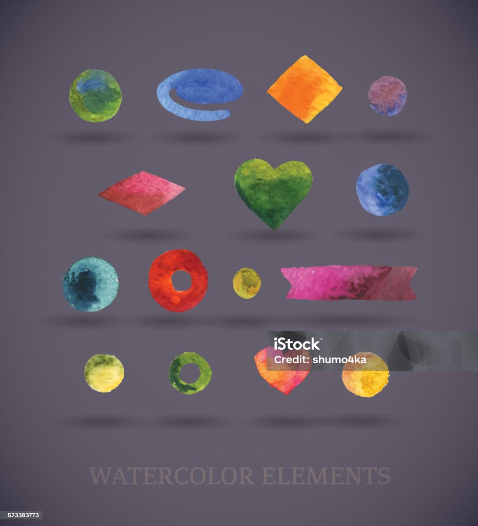 Watercolors 리본 및 배너 컬렉션 워터컬러 디자인 배경 0명에 대한 스톡 벡터 아트 및 기타 이미지 0명 광고