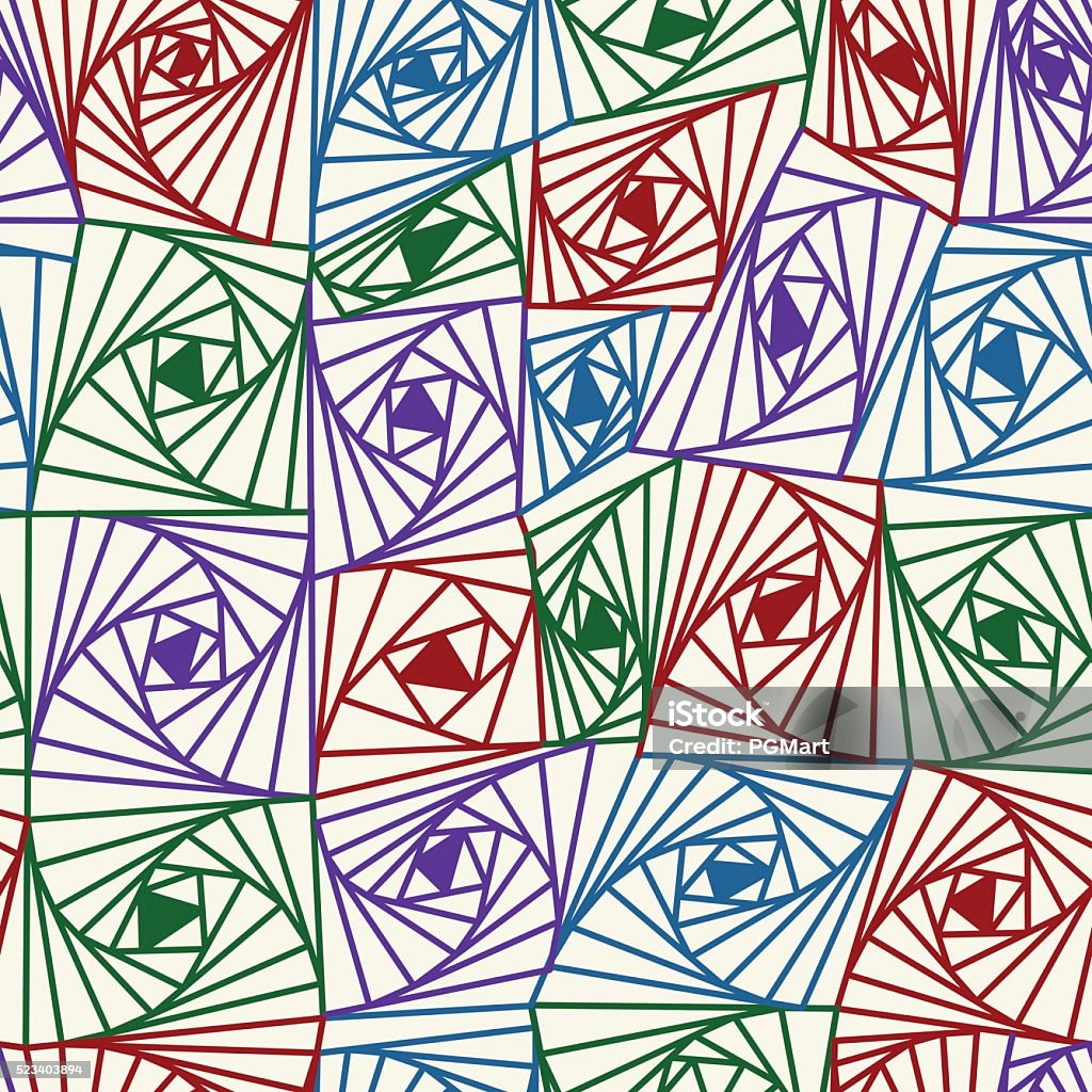 Seamless Abstract Vector Background Of Volumetric Spiral Waves Helical