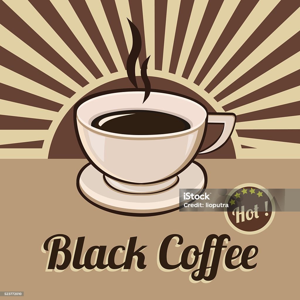 Coffee Background Poster Card Vector Image Stock Illustration Download Image Now